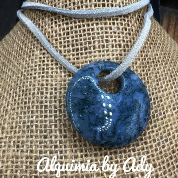 Alquimia | Jewelry | Leather Rope Necklace With Pendant | Poshmark